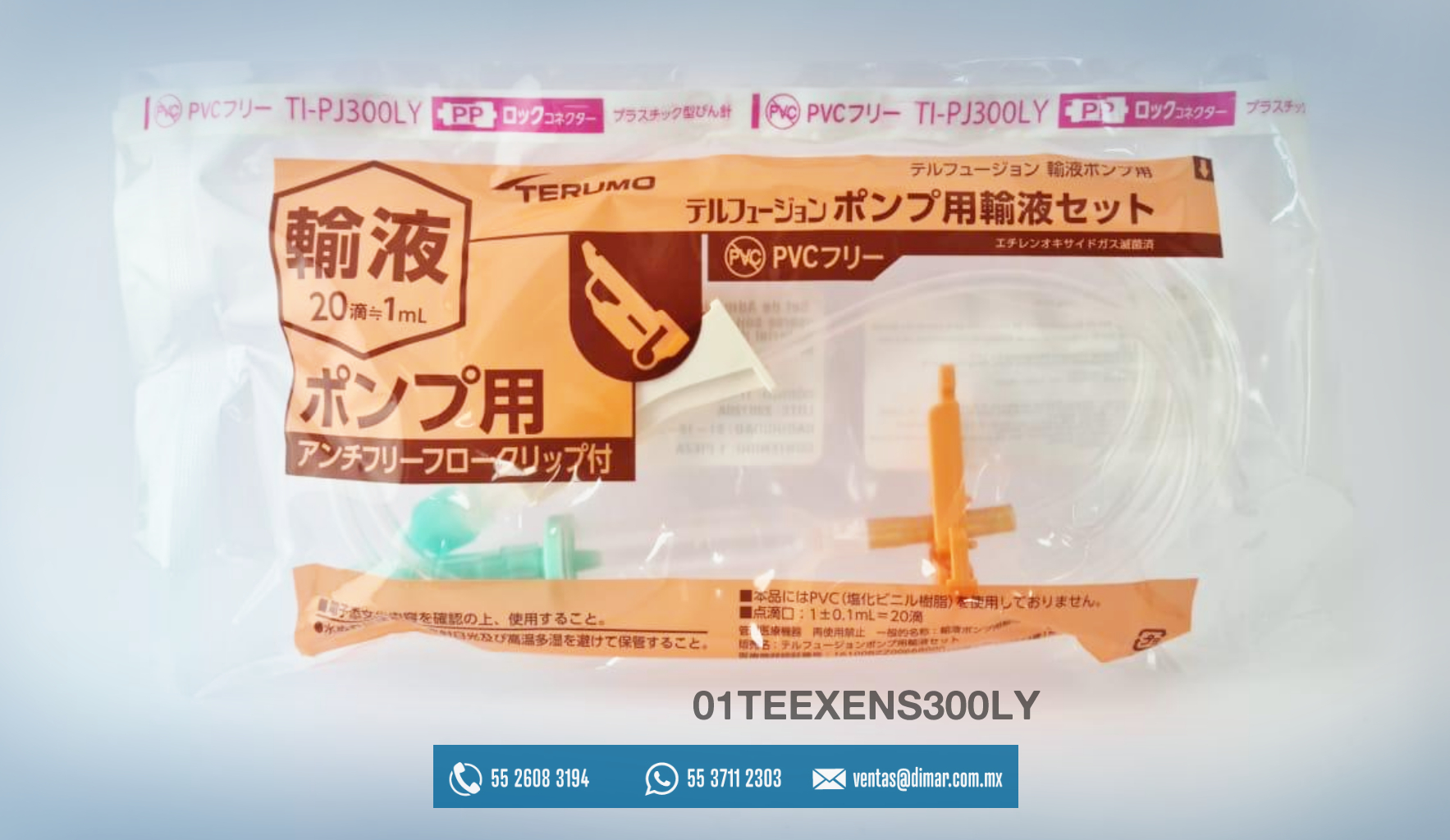 01TEEXENS300LY SET O EQUIPO DE INFUSION NITRO SMART CERRADO | Dimar